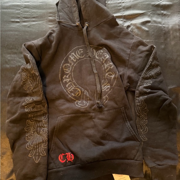 Chrome Hearts | Sweaters | Chrome Hearts Black Sweater With Red Accent ...